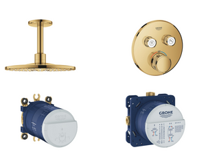 Zestaw prysznicowy Grohe SmartControl 4w1 29119GL0 z deszczownicą ...