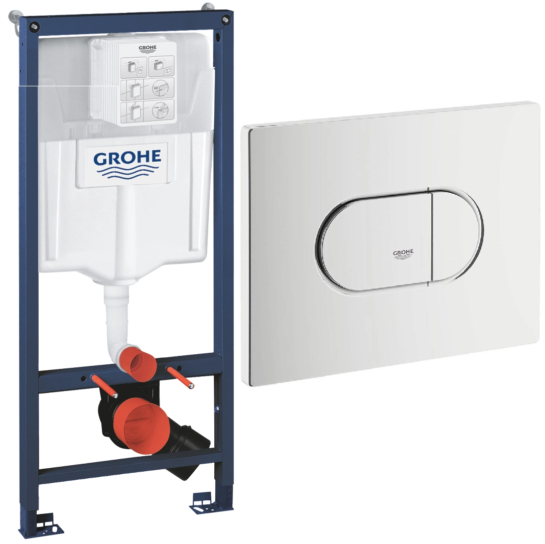 Zestaw Grohe Rapid SL stelaż podtynkowy do montażu WC + Grohe Arena ...