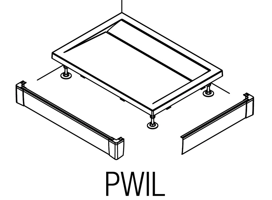 Sanswiss PWIL - aluminiowa obudowa do brodzików | Banyo.pl