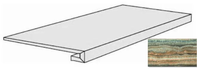 Florim Eccentric Luxe Mint - płytka gresowa 33 x 120 cm połysk element ...