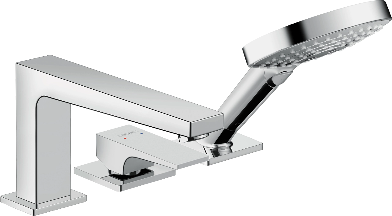 Hansgrohe Metropol 3-otworowa jednouchwytowa bateria na brzeg wanny ...