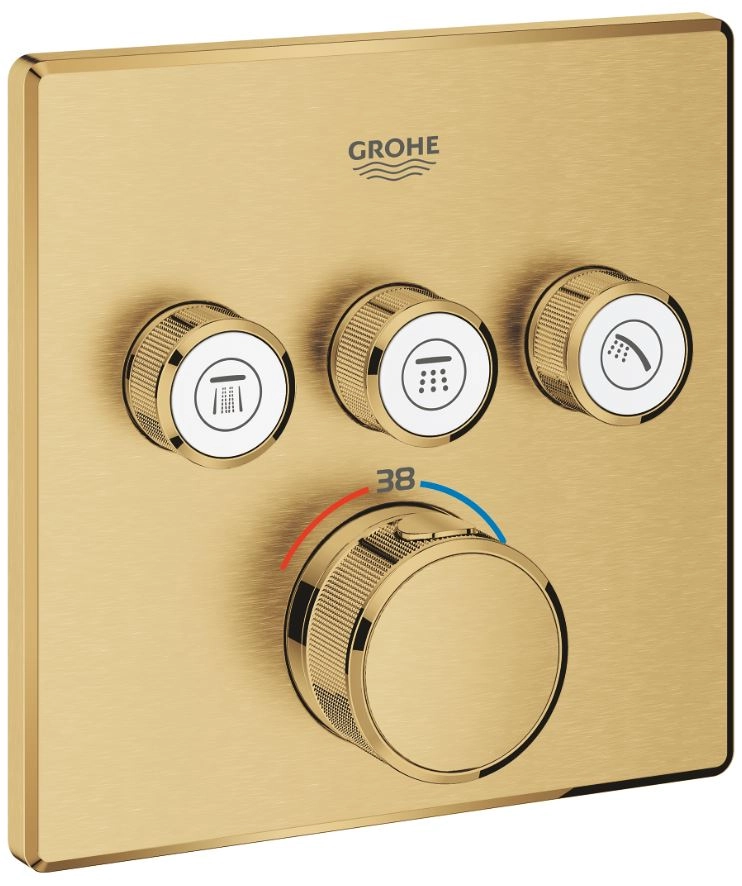 Grohe Grohtherm SmartControl - bateria podtynkowa termostatyczna do 3 ...