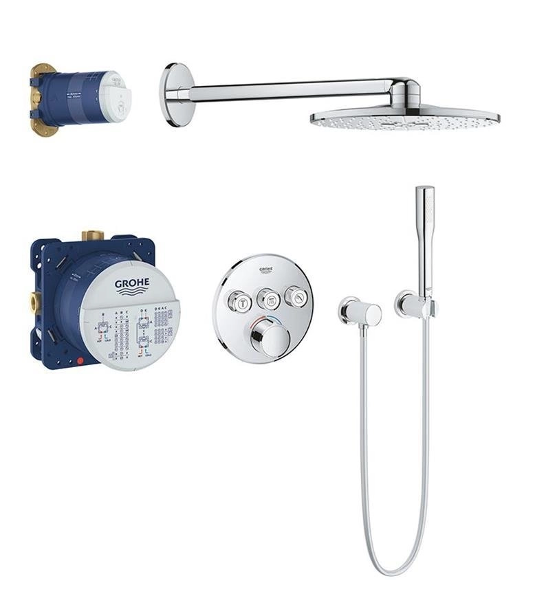 Grohe SmartControl - podtynkowy system prysznicowy chrom 34709000 ...