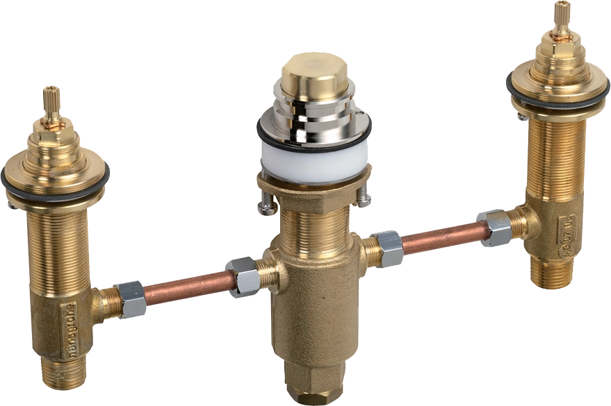 Hansgrohe Zestaw podstawowy do 3-otworowej baterii montowanej na brzegu ...