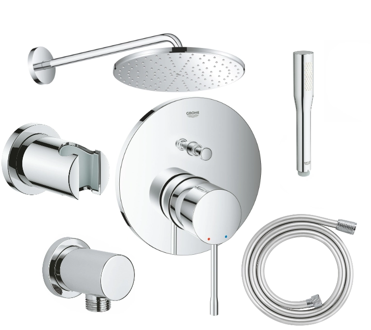 Grohe Essence zestaw prysznicowy dedykowany PGC bateria, deszczownica ...