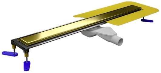 Emporia Top Drain odpływ liniowy 70 cm z syfonem H+M Snake złoty ...