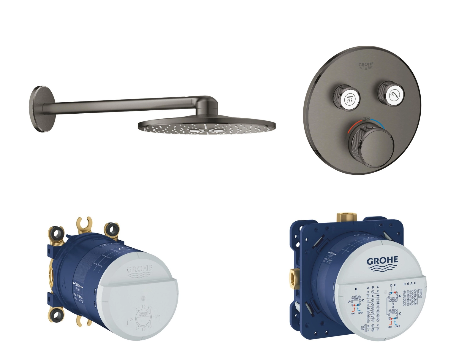 Zestaw prysznicowy Grohe SmartControl 4w1 29119AL0 z deszczownicą ...