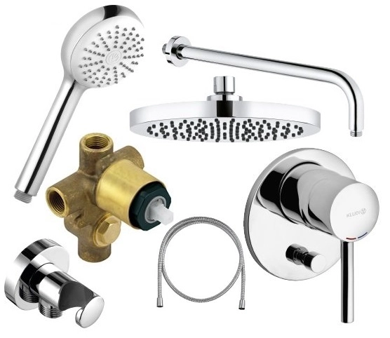 Kludi Bozz zestaw prysznicowy podtynkowy chrom ZESTAW1-BOZZ | Banyo.pl