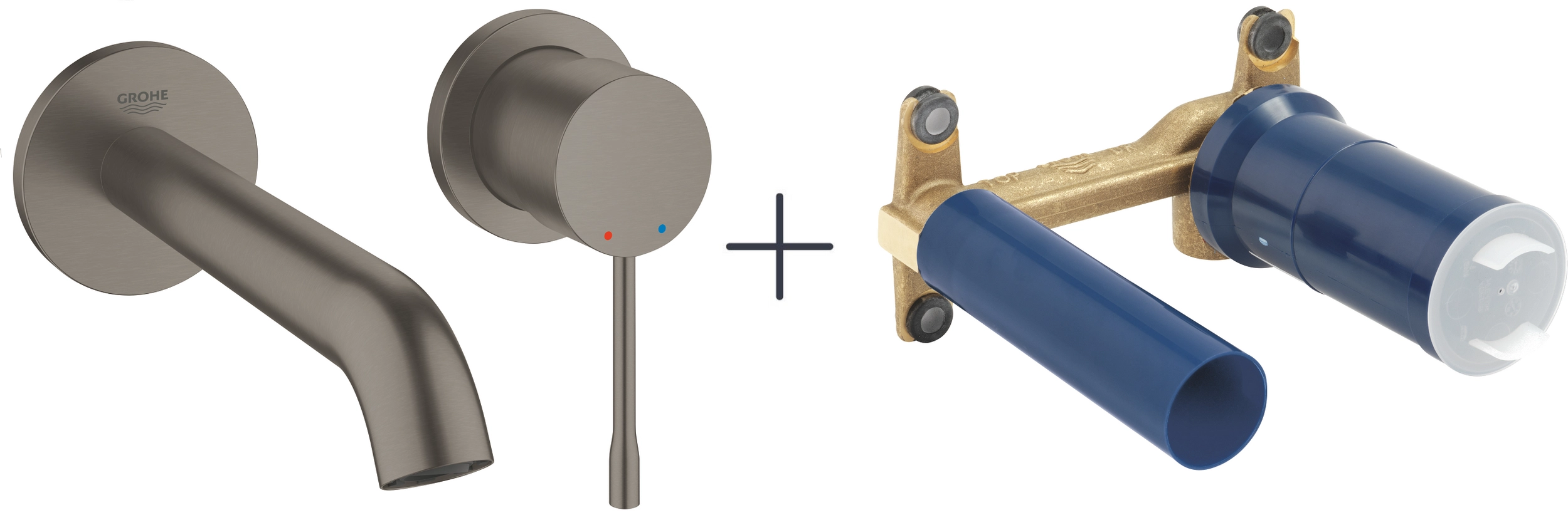 Zestaw Grohe Essence 2-otworowa bateria umywalkowa + element podtynkowy ...