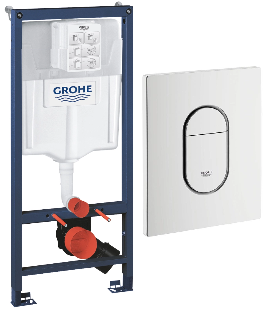 Zestaw Grohe Rapid SL stelaż podtynkowy do montażu WC + Grohe Arena ...