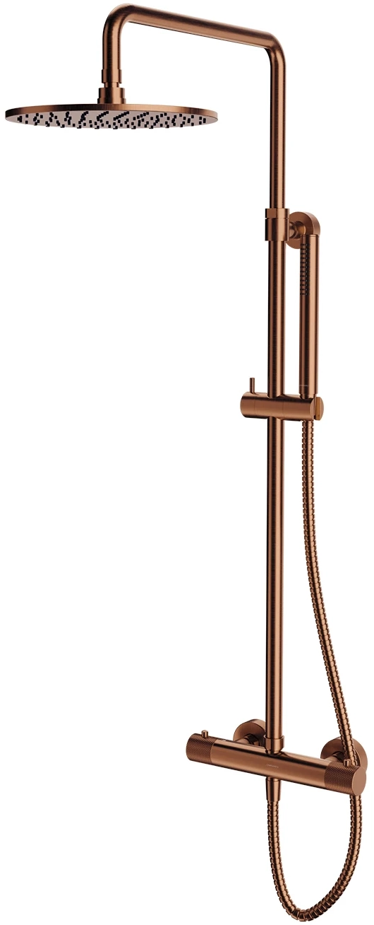 Omnires Contour termostatyczny system prysznicowy natynkowy miedź ...